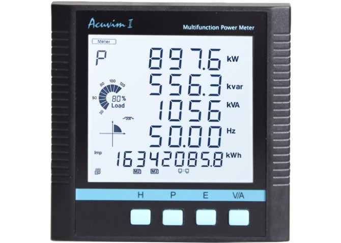 AccuEnergy Acuvim IIR-D-5A-P1 Intelligent LCD Power Meter with ...