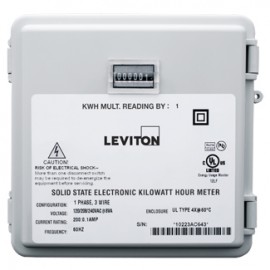 Leviton 6S101-B02 Mini-Meter Sub-Meters in Outdoor Weatherproof ...